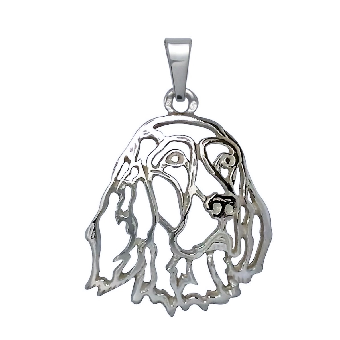 English Setter – silver sterling pendant - Silver Paws